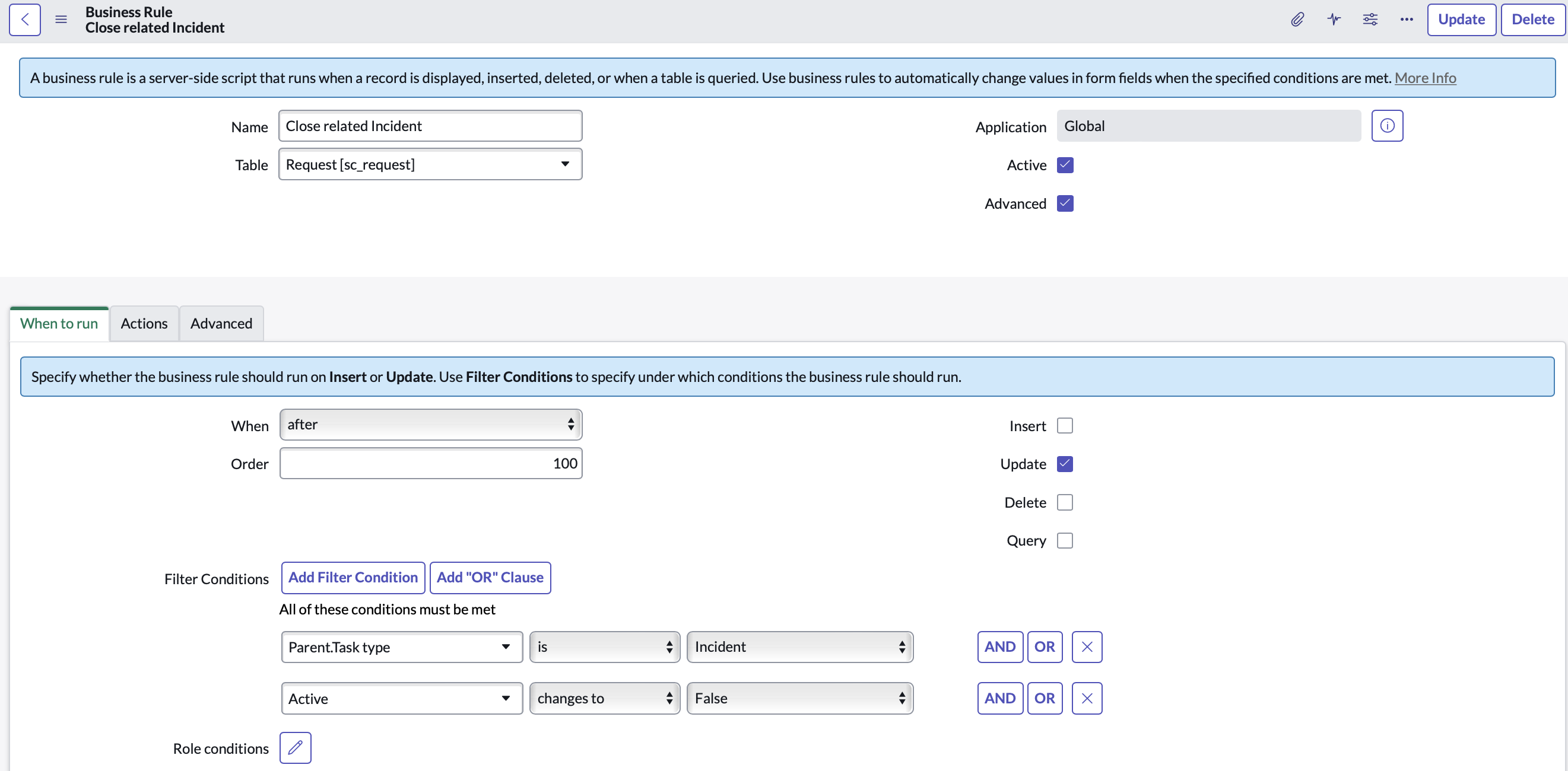 Automatically close Incident when Request is closed – mySNstuff.com